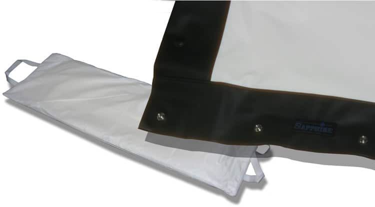 Sapphire AV SFFS244FRFabric projection screen material Front PVC White ...